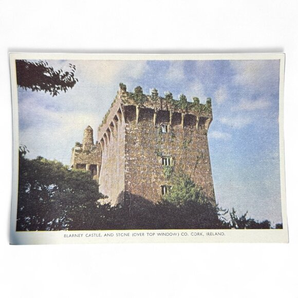P.C.I. | Other | Vintage Irish Postcard Blarney Castle Stone Real Color ...